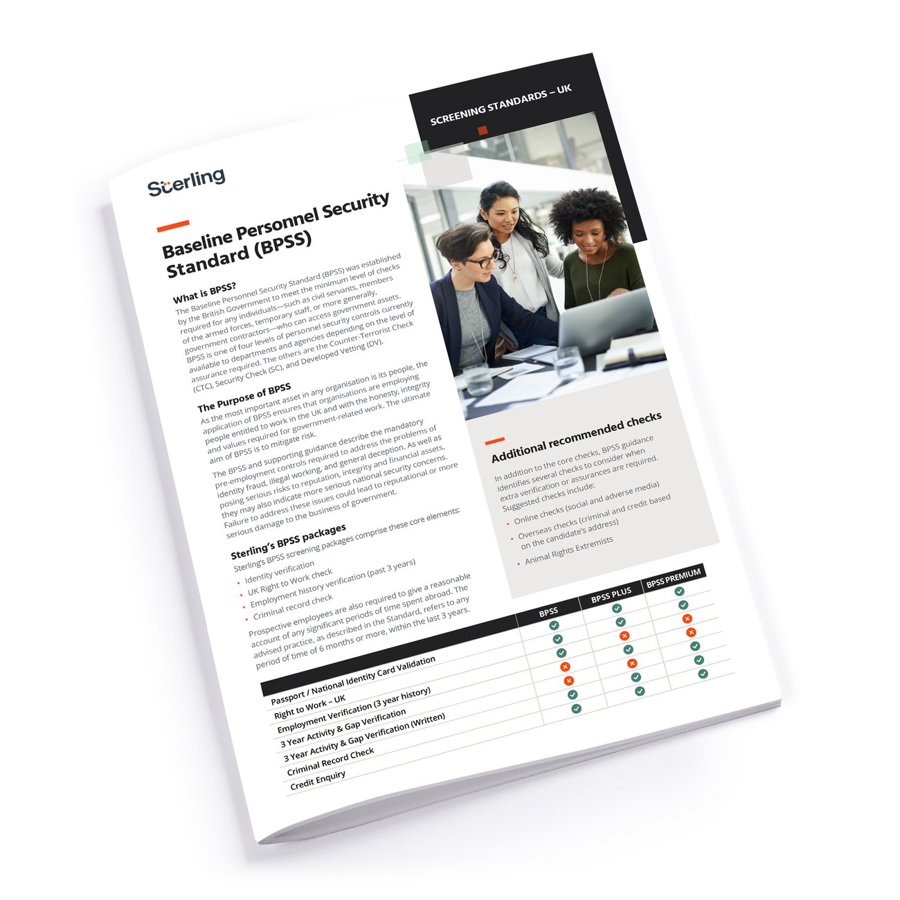 Screening Standards Guide: Baseline Personnel Security Standard (BPSS)